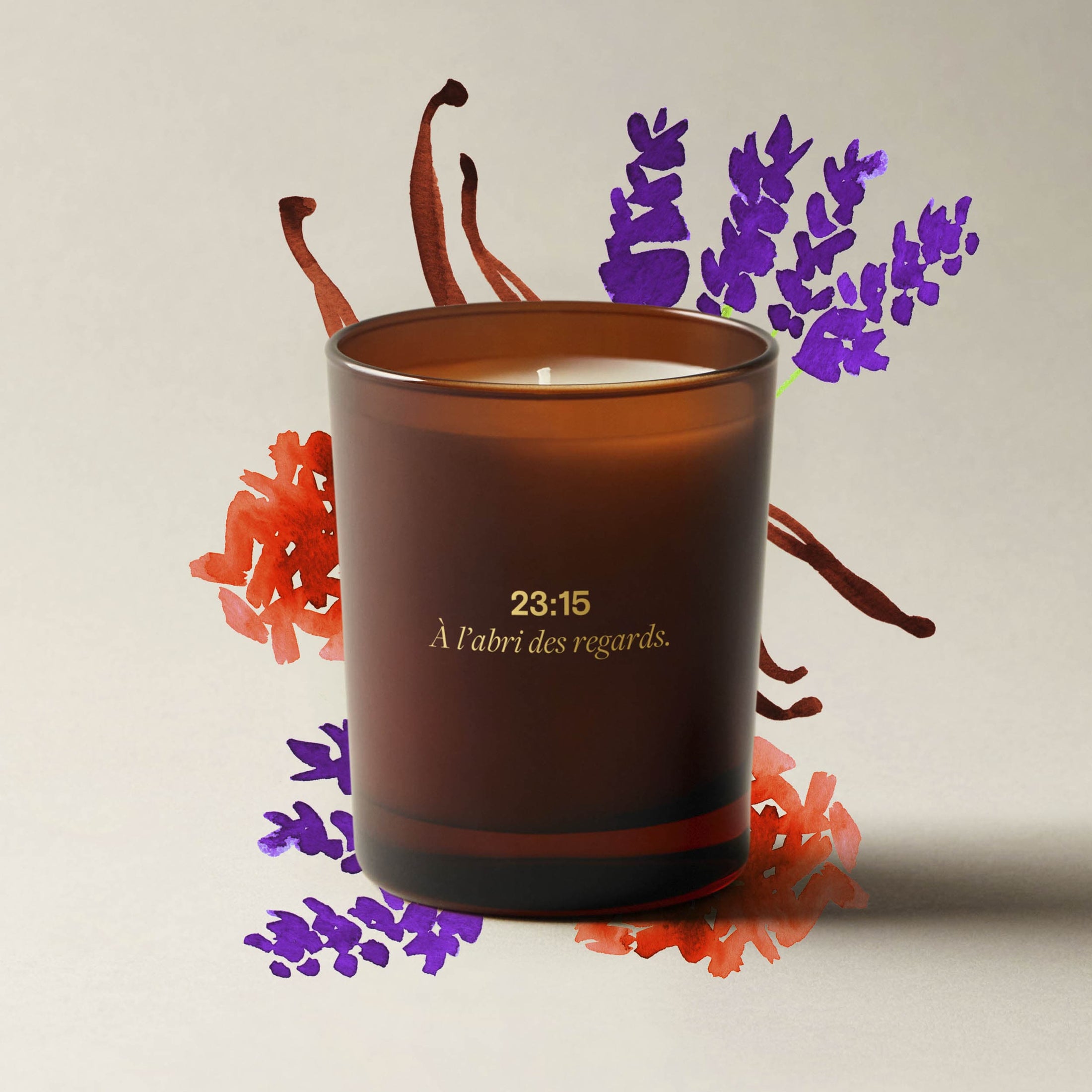 Bougie Parfumée 23:15 À l'abri des regards | Fragrance Ambrée – Maison ...